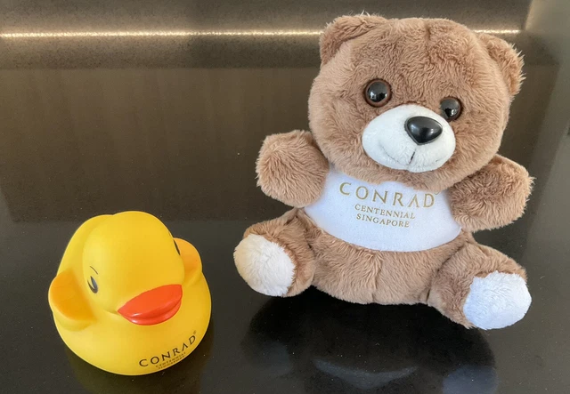 CONRAD CENTENNIAL SINGAPORE Hotel / Plush Teddy Bear & Rubber Duck 🐻 🦆 ...