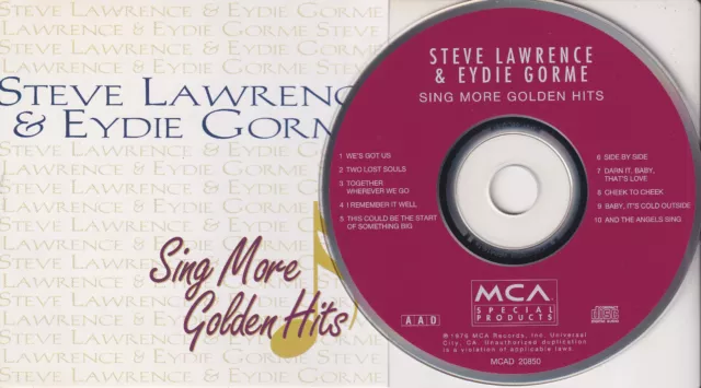 Steve Lawrence And Eydie Gorme Sing More Golden Hits Cd 1995 10 Songs Pop Best 1169 Picclick Ca