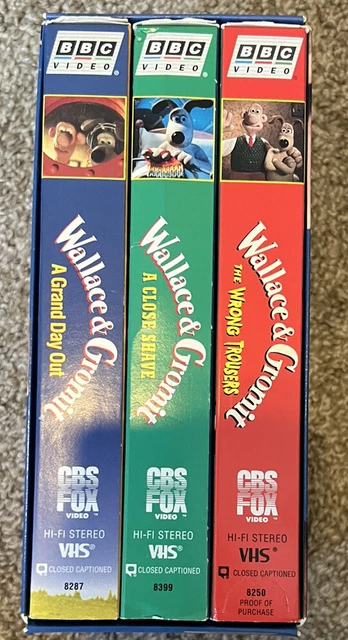 WALLACE & GROMIT BBC VHS Set (VHS, 1996, 3-Tape Set) £11.34 - PicClick UK