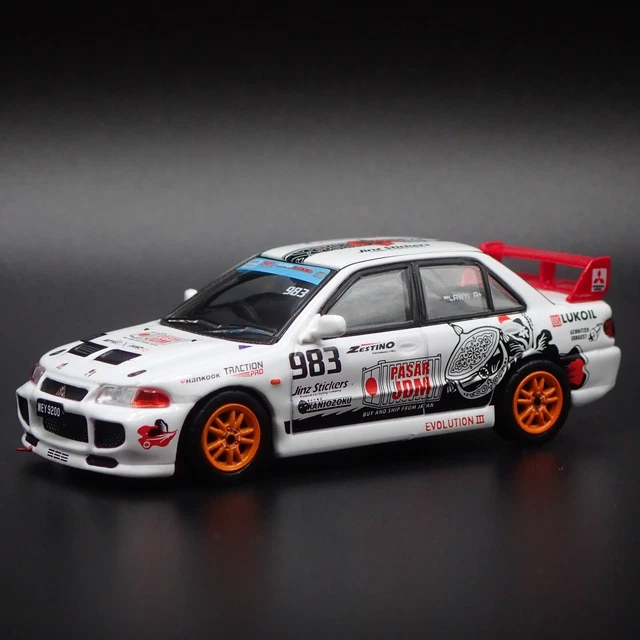 MITSUBISHI LANCER EVOLUTION Evo Iii Trackerz Racing 1:64 Scale Diecast Model Car £26.56 ...