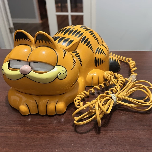 VINTAGE GARFIELD PHONE- 1980’s Tyco, Untested £82.71 - PicClick UK