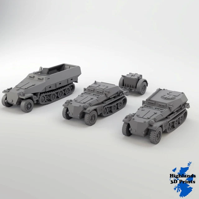 Card Tables & Tabletops SDKFZ 251/252/253 Half Track 3D Printed Model ...