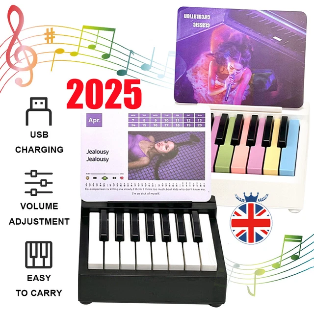 2025 OLIVIA RODRIGO Piano Calendar w/ Music Sheets Toy Piano Musical ...