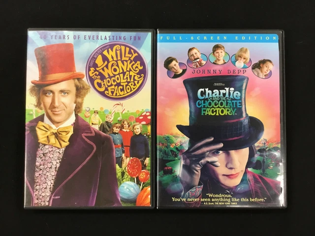 WILLY WONKA / Charlie and the Chocolate Factory 2 DVD Lot - 1971 ...