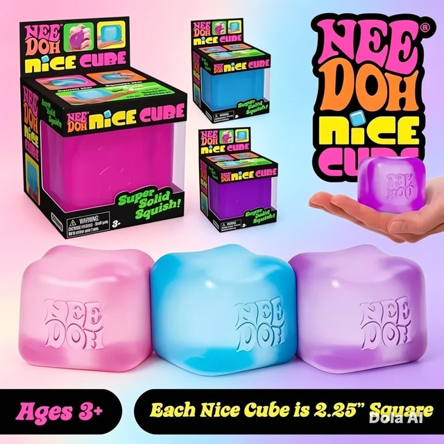 NEE DOH FIDGET Toy Anxity Nice Cube Nee Doh Stress Ball Sensory Toy ...