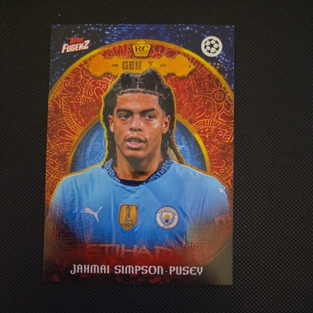 2025-26 TOPPS FUGENZ Jahmai Simpson-Pusey Gen Z RC Manchester City £2. ...