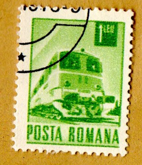 BRIEFMARKE RUMÄNIEN, LOK, 1 Lei *** EUR 1,00 - PicClick DE
