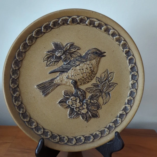 POOLE POTTERY SONG Thrush Plate Barbara Lindley Adams Limited Edition ...