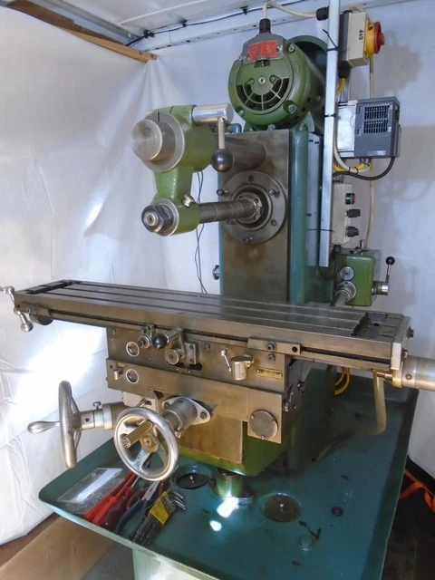 TOM SENIOR MILLING Machine with Vertical Head. Coolant & Accessories as ...