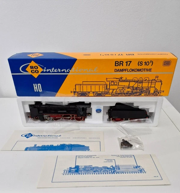ROCO SPUR H0 04115 A Dampflokomotive BR17 (S10) der DRG mit Anbauteilen ...