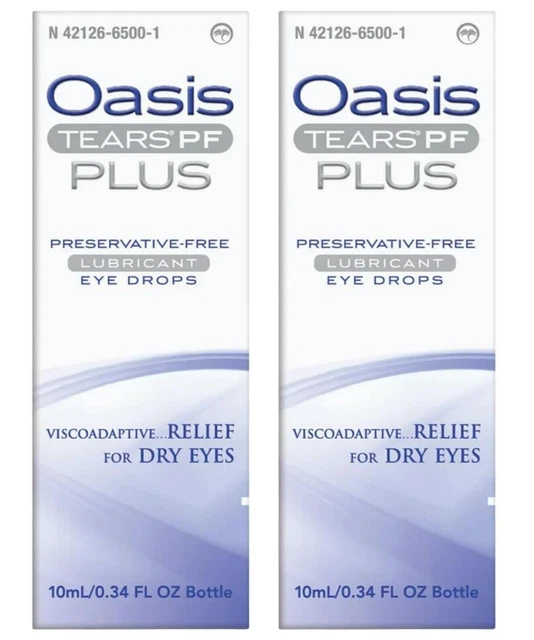 OASIS TEARS PF PLUS - EYE DROPS - DRY EYES 2 PACK (10mL) EXP. 01/25 $43 ...