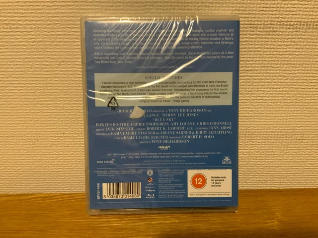 BLUE SKY (BLU-RAY/BOOKLET) BFI Tommy Lee Jones, Jessica Lange, Tony ...