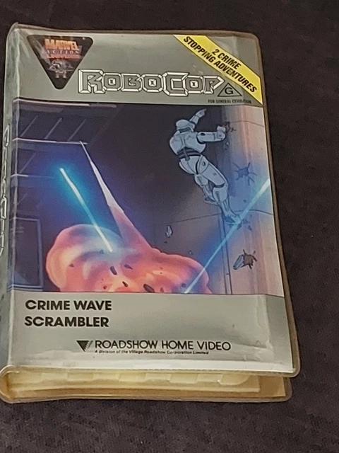 VINTAGE ROBOCOP VHS Video / 1987 Animated /Roadshow / Crimewave ...