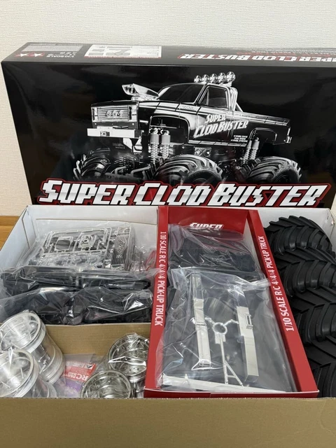 TAMIYA SUPER CLOD Buster Black Edition Unassembled RC Monster Truck Kit ...
