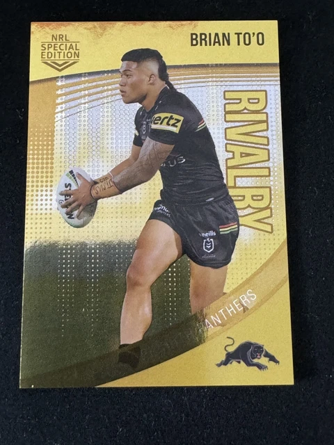 BRIAN TO’O PENRITH Panthers 2022 Gold NRL Rivalry Master Set Numbered 5 ...