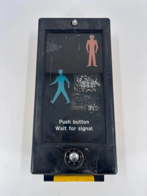 PEDESTRIAN CROSSING WAIT Signal - Traffic Light Road Garage Sign ...