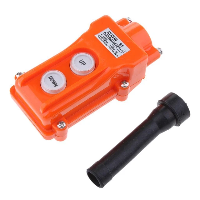 COB61 HOIST PUSH Button Switch Up-Down IP55 Rain-proof Crane Pendant Button $22.02 - PicClick AU