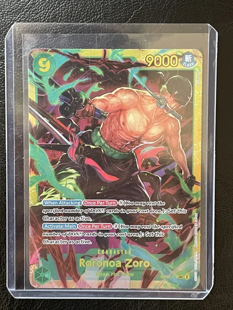 ONE PIECE RORONOA Zoro OP06-118 SEC Secret Rare Wings Of The Captain ...