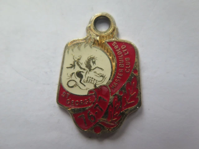 1976 - 1977 St GEORGE MASTER BUILDERS CLUB MEMBERS BADGE SYDNEY NEW ...