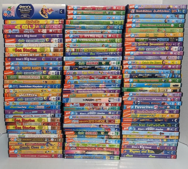 Lot Of 100 Nickelodeon Dvds Dora The Explorer Go Diego Mutant Ninja