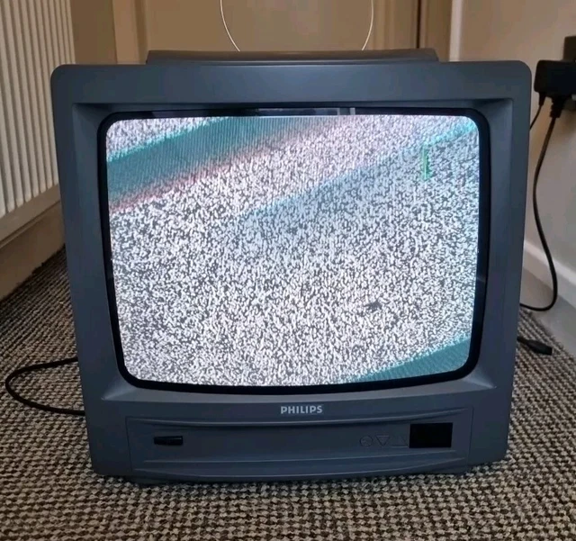 PHILIPS 14 INCH CRT TV Vintage Retro Gaming TV 14GR1229/05B NO REMOTE ...
