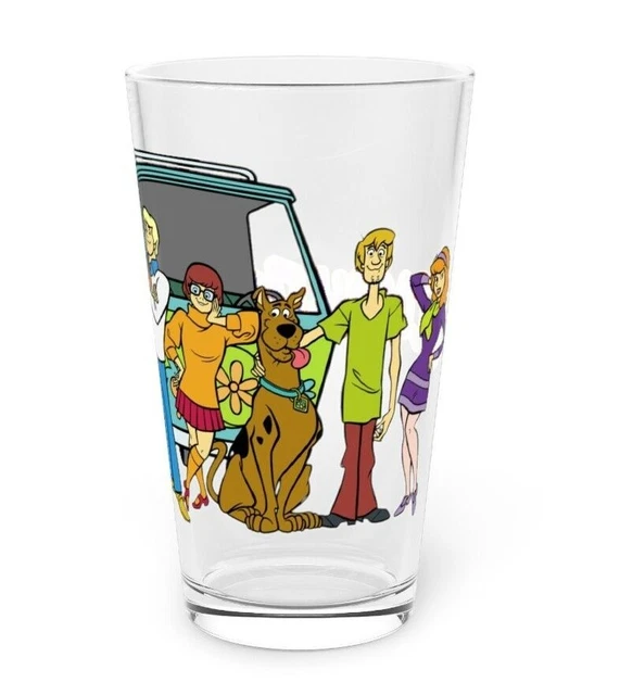SCOOBY DOO PINT Glass, 16oz - Mystery Incorporated - Shaggy Fred Daphne ...