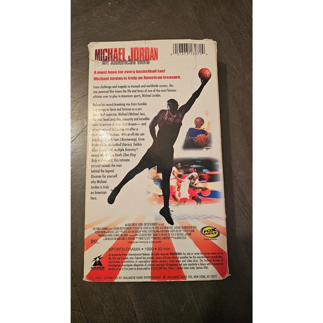 MICHAEL JORDAN - An American Hero (VHS 1999) Basketball Chicago Bulls £ ...