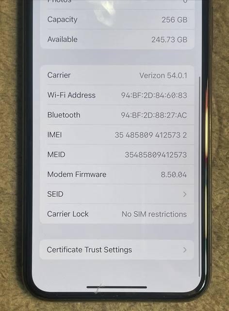 APPLE IPHONE X 256 GB AT&T Desbloqueado T-Mobile Verizon ESN Limpio ...