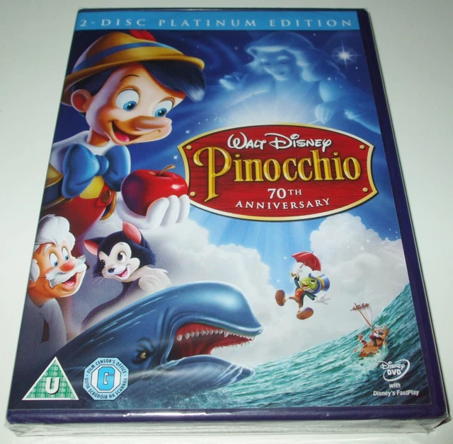 PINOCCHIO DVD 2 Disc New & Sealed UK R2 Walt Disney Classic Kids Film ...