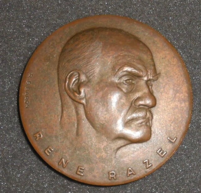 MÉDAILLE BRONZE RENÉ Razel centenaire 1880 - 1980 entreprise Razel ...