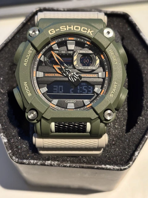 CASIO HEAVY DUTY G Shock Gents Dual Time Watch GA-900HC-3AER Great ...