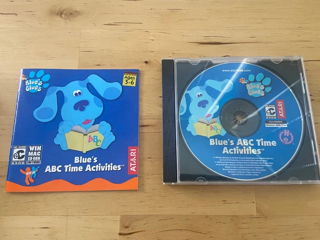 BLUE'S CLUES BLUE'S ABC Time Activities (PC/MAC, 1998) version Atari 3 ...