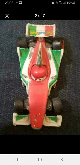 DISNEY PIXAR CARS 2 V2800 Francesco Bernouli Italian World Grand Prix 1 ...