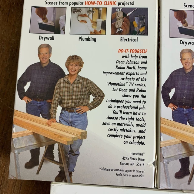 VINTAGE 90S HOMETIME How-To Clinic VHS Set of 7 Dean Johnson Robin ...