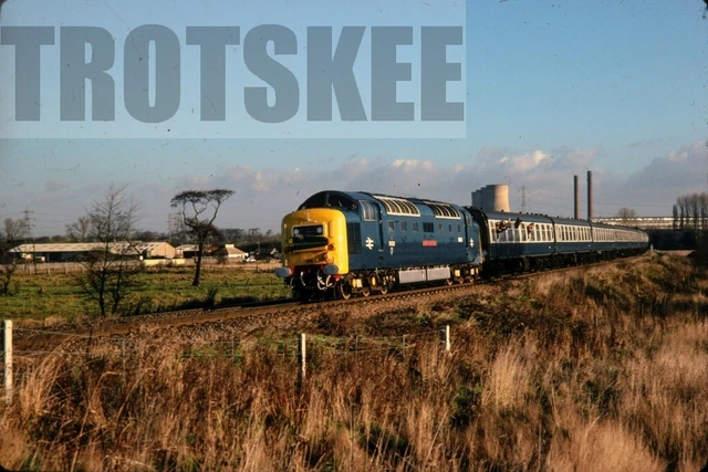 35MM SLIDE BR British Railways Diesel Loco Class 55 Deltic 55022 Water ...