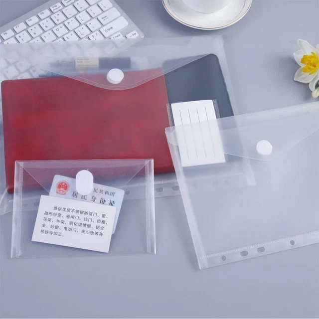 A4/A5/A7/A8 FILE BAG Transparent Document Folder Stationery Bag Gift $5 ...