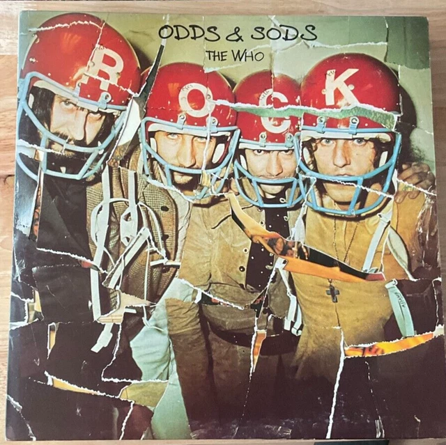 THE WHO ODDS and Sods UK 1979 ROCK DIE CUT EMBOSSED BRAILLE VERY GOOD+ ...