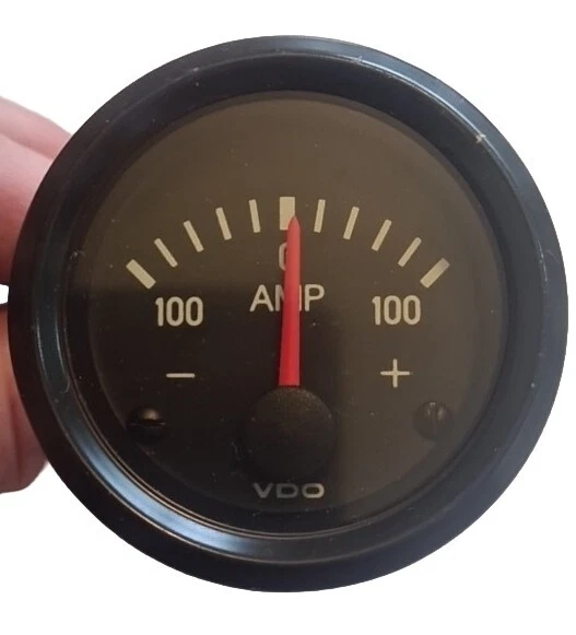 VDO AMMETER GAUGE -100 +100 Amp 190-037-003 VW Golf Mk1 Mk2 Polo Gti ...