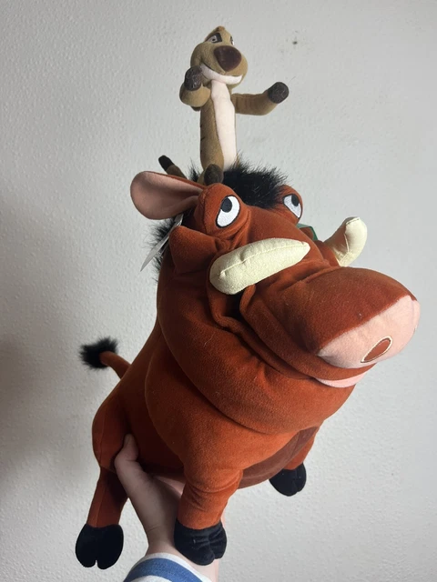 VINTAGE DISNEY PLUSH Lion King Simba's Pride Pumba & Timone 90s Rare £ ...