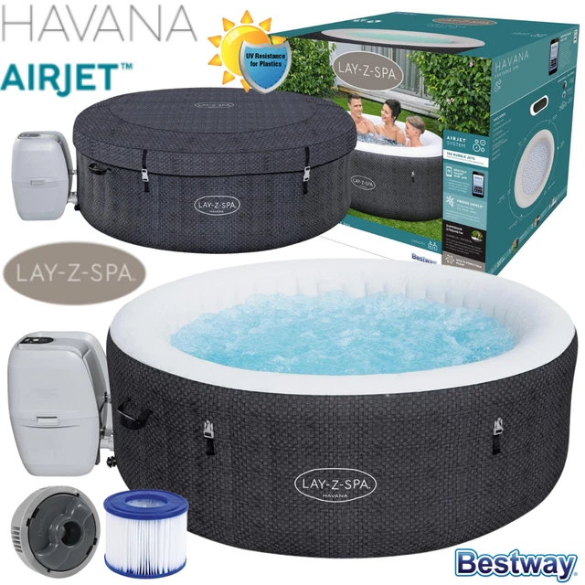 BESTWAY LAY Z Spa Jacuzzi Wi-Fi Jacuzzi Havana Airjet 180X 66CM 60035 ...