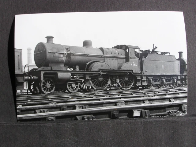 RAILWAY PHOTOGRAPH - Br 4-4-0 Steam Locomotive # 41166 - Ex Lms 1166 ...