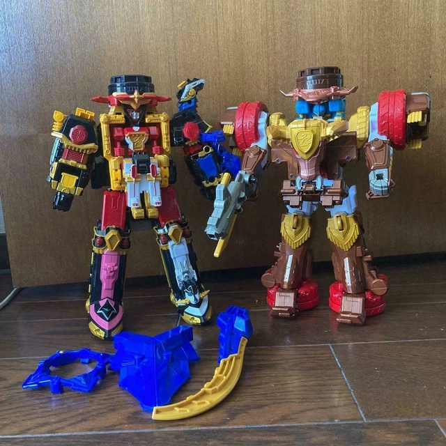 POWER RANGERS NINJA Steel Ninninger DX Bull Rider Megazord Set Bison ...