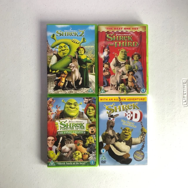 SHREK DREAMWORKS DVD Bundle 4 movies £8.00 - PicClick UK