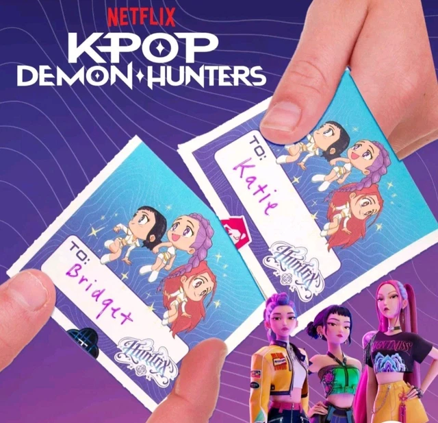 2026 KPOP DEMON HUNTERS 16 Classroom Valentine's Day Cards FREE ...