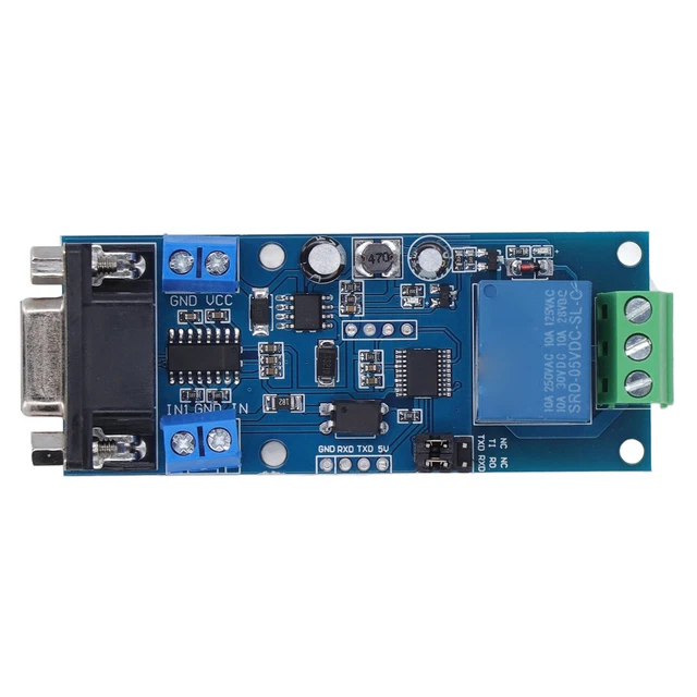 1 CHANNEL RELAY Module RS232 TTL UART Communication Interface Relay Board DC £6.02 - PicClick UK