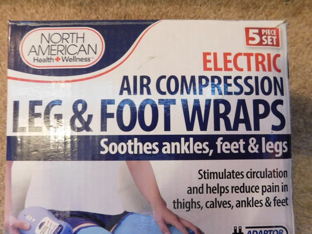 NORTH AMERICAN WELLNESS JB5462 Electric Air Compression Leg & Foot ...