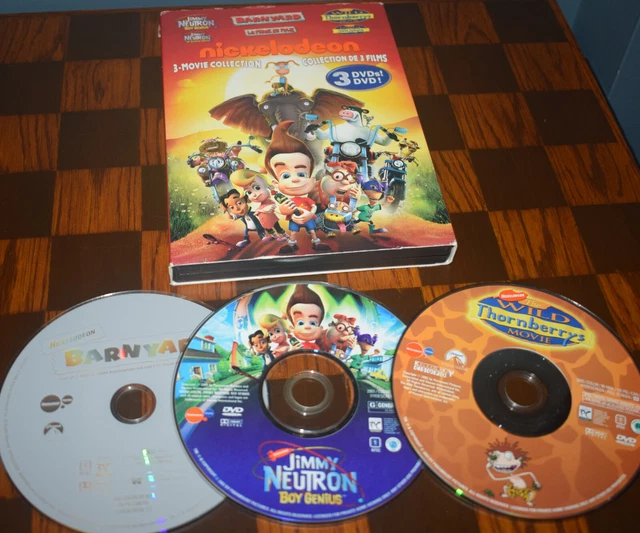NICKELODEON 3 MOVIE Collection DVD Set -Jimmy Neutron Barnyard ...
