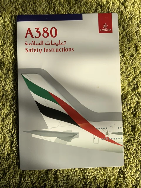 SAFETY CARD EMIRATES Airbus A380 A380-800 Folder Version 1 8/17 EUR 5 ...