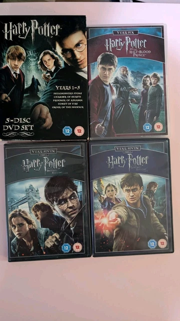 HARRY POTTER DVD Bundle Years 1–7 Complete Set £7.99 - PicClick UK