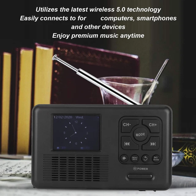 SOLAR HAND CRANK Radio DAB FM BT 5.0 4 Ways Powered Emergency Radio ...